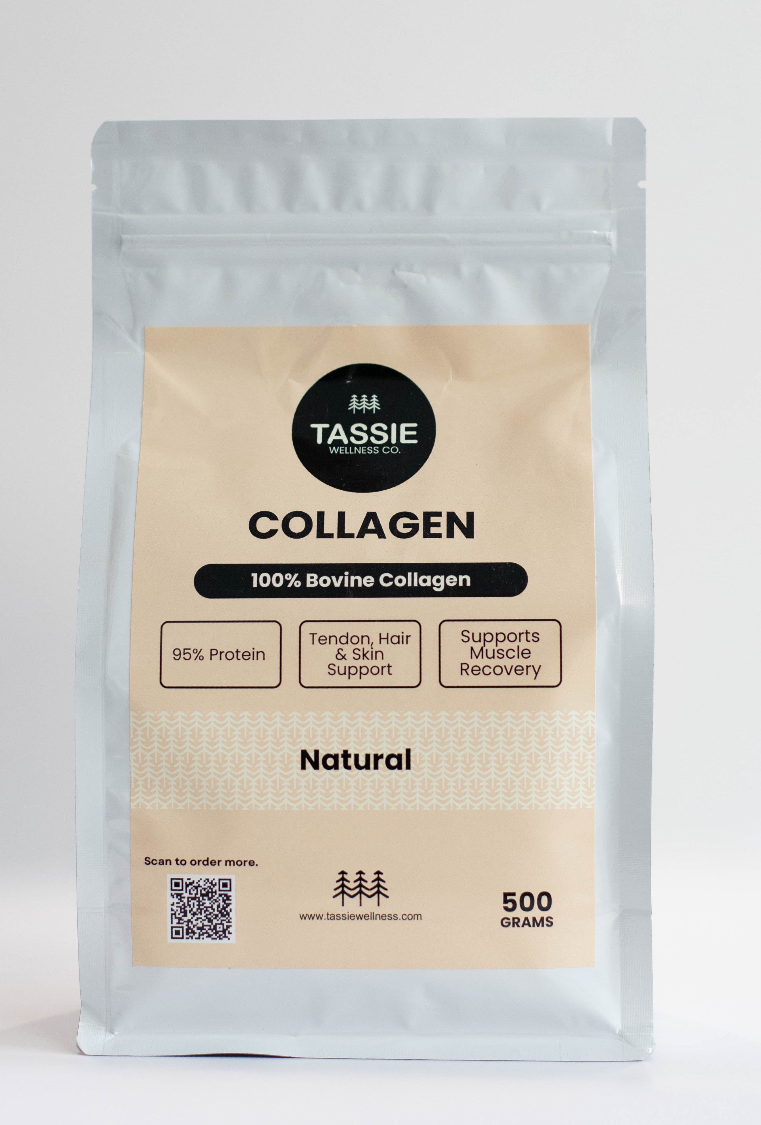 Pure Bovine Collagen Powder (500 Grams) – Tassie Wellness Co